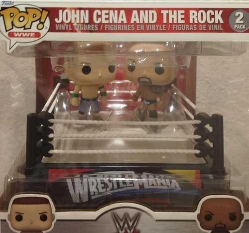 WWE Funko Pop Ring Moment J. Cena And The Rock