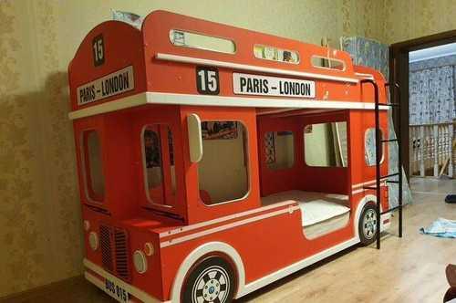 Кровать двухъярусная Автобус Лондон Hoff