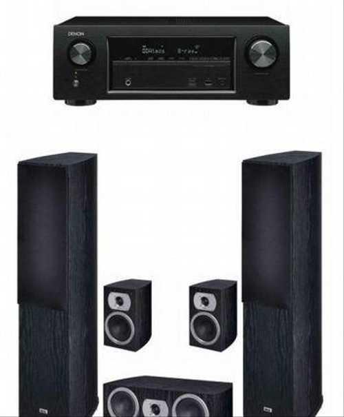 Комплект акустики 5.0 heco +AV рес Denon AVR-S660H