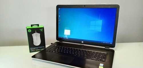 Игровой ноутбук HP 17 дюймов на Intel и Nvidia