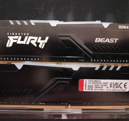 Оперативная память ddr4 16gb kingston Fury