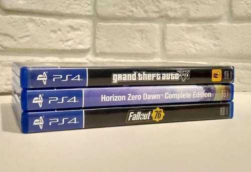 Игры для ps4 playstation пс4 gta 5 horizon fallout