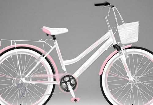Велосипед Maxxpro Verona 26д. бело-розовый