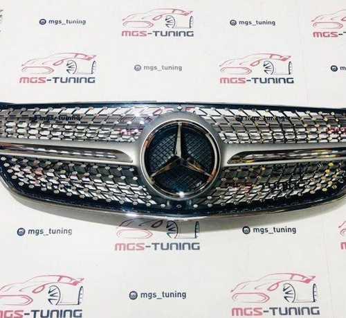 Решетка Mercedes V-Class Diamond Silver Б/К 14-н.в