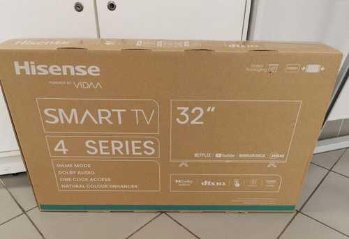 Новый запечатанный 32" Smart hisense 32a4k