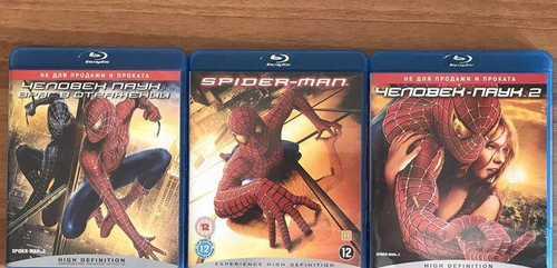 Человек Паук Трилогия Blu Ray лицензия