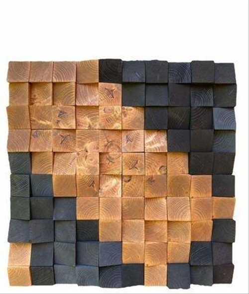 Картина мозаика 3D, деревянное панно