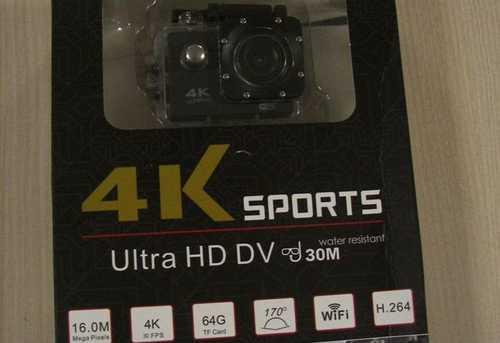 Экшен камера 4K Sports