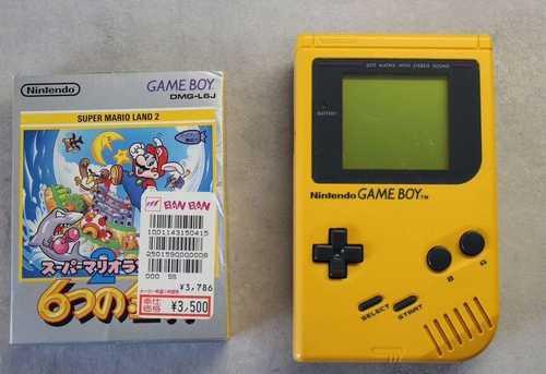 Game Boy DMG-01 + Super Mario Land 2