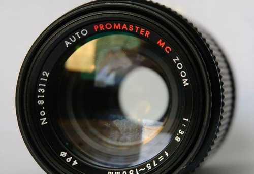 Auto Promaster MC Zoom 1:3.8 f75-150mm Nikon F