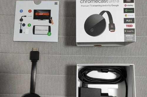Приставка Google Chromecast Ultra 4k 60fps