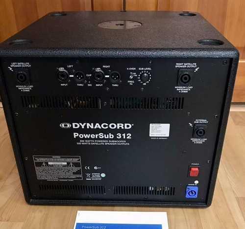 Dynacord PowerSub 312, D-Lite Made in Germany