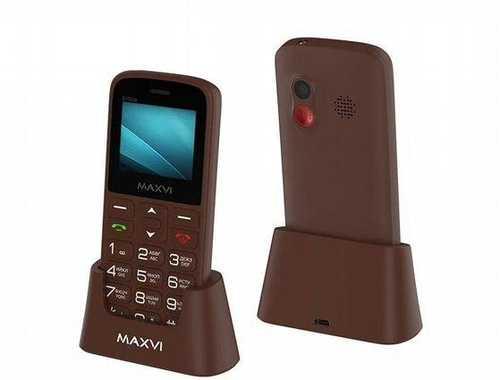 Мобильный телефон Maxvi B100ds brown