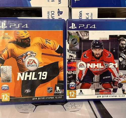 Игры: NHL 19/ NHL 21: диски ps4