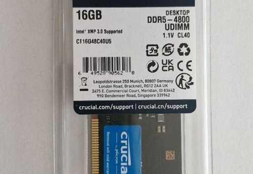 Оперативная память DDR5 16GB CL40