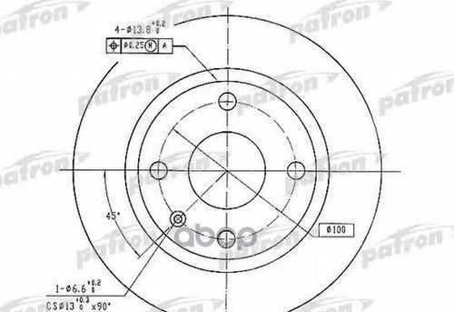 Диск тормозной передн seat: arosa 00-04, cordob