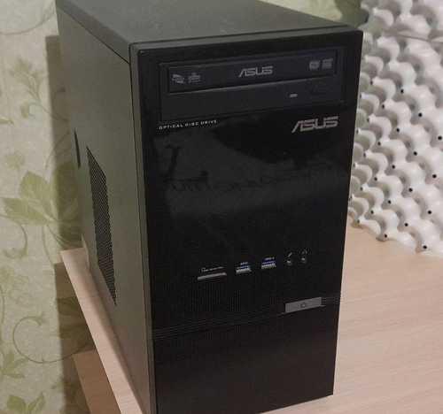 Шустрый пк asus озу 4 GB, SSD 120, HDD 256