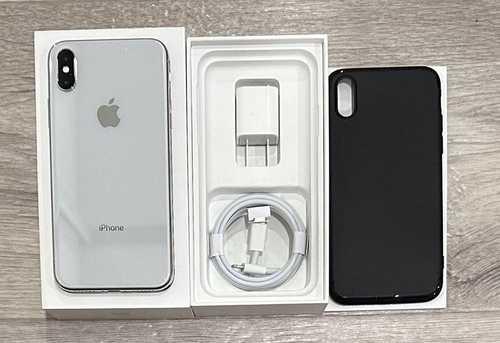 iPhone X, Silver, 256GB (SIM)