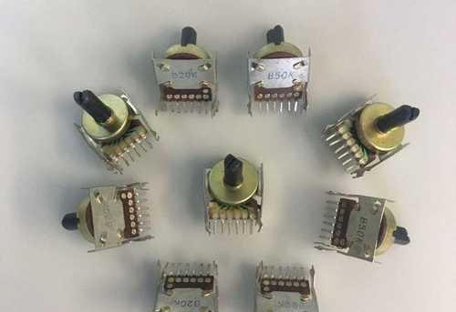 Резистор переменный 6pin+1 номинал 20/50кОм