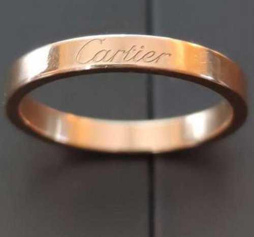 Золотое обручальное кольцо cartier