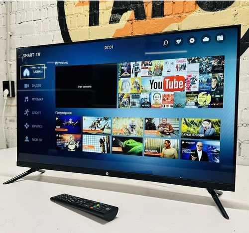 Большой свежий Hi 82см SMART TV DVB-T2 Android