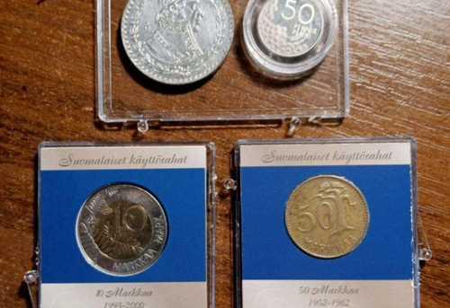 4 монеты, Финляндия и Мексика
