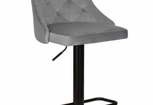 Дизайнерский барный стул malino серый велюр