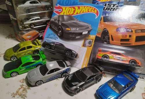 Skyline R34 Nissan hot wheels синий