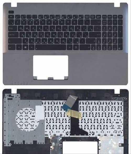 Клавиатура для Asus X550 топ-панель черно-серебрис