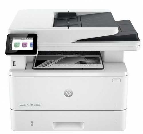 HP LaserJet Pro 4103fdn А4, мфу, лазерное, черно-белое, 40стр/мин, 1200dpi, 1200мгц, 512Мб, апд, 100