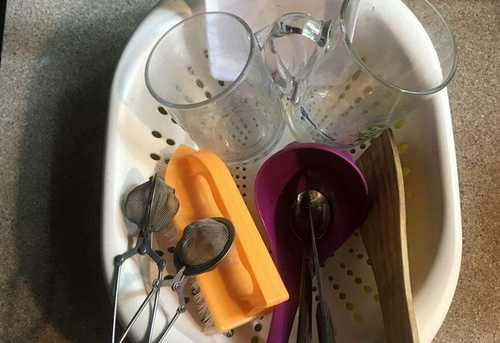 Сушка для посуды + посуда