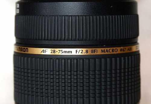 Tamron 28-75 f/2.8 (if) macro для Nikon F