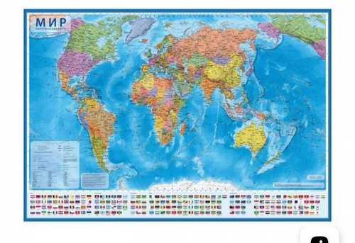 Карта мир политическая