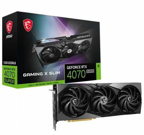 Видеокарта MSI GeForce RTX4070 super gaming X slim