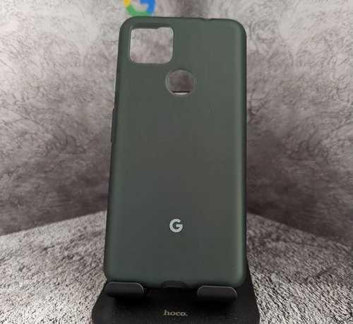 Google Pixel 5a Case black moss б/у