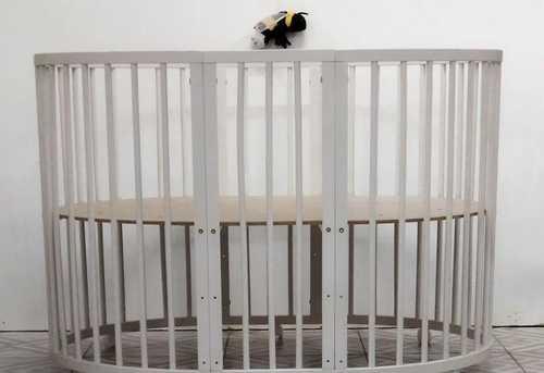 Кроватка для новорожденных круглая 120*90