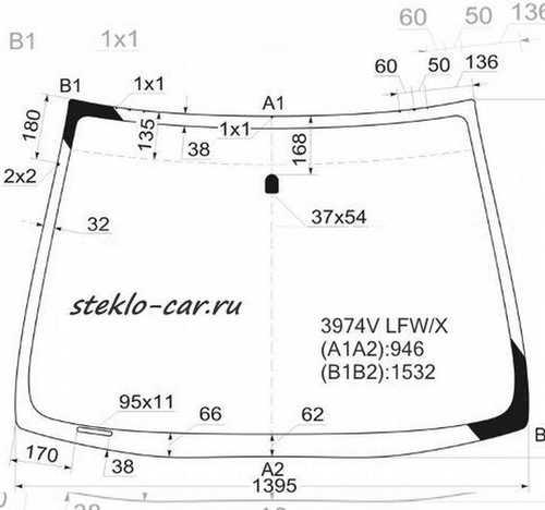 Стекло лобовое Honda Civic 5D Hbk  VIN 2000-05 SP