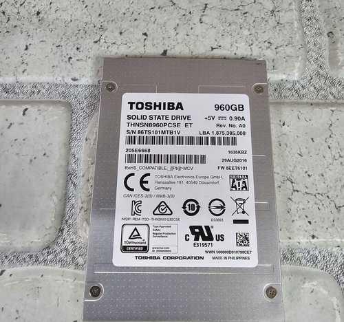 SSD 960 Gb Toshiba