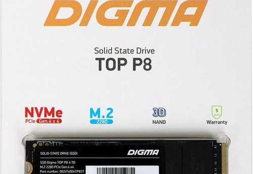 SSD накопитель Digma Top P8 dgst4004TP83T 4тб, M.2