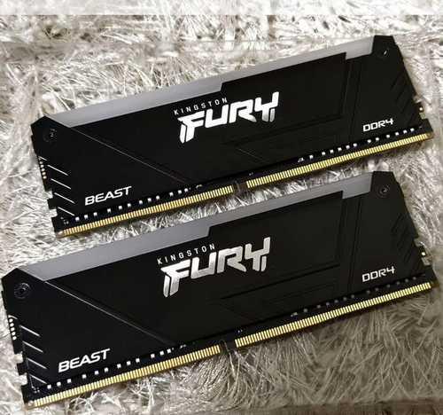 Kingston Fury Beast RGB 16Gb (2x8GB) 3200мгц DDR4