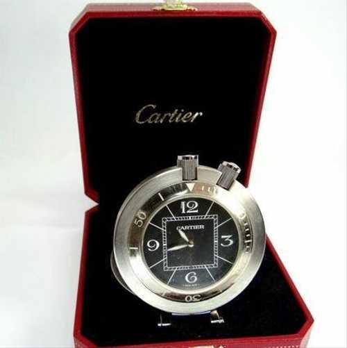 Дорожные часы будильник Cartier, оригинал