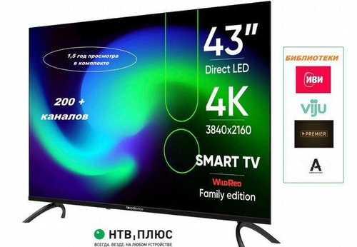 Телевизор Topdevice TV 43" ultra HD c нтв-плюс