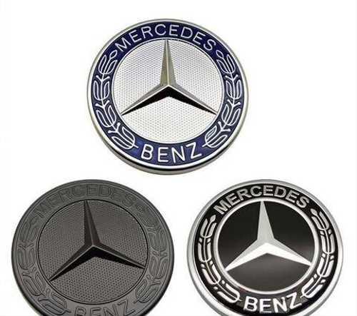 Эмблема значок логотип Mercedes на капот