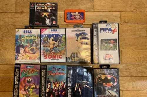 Японские диски/картриджи Sega, Playstation, Dendy