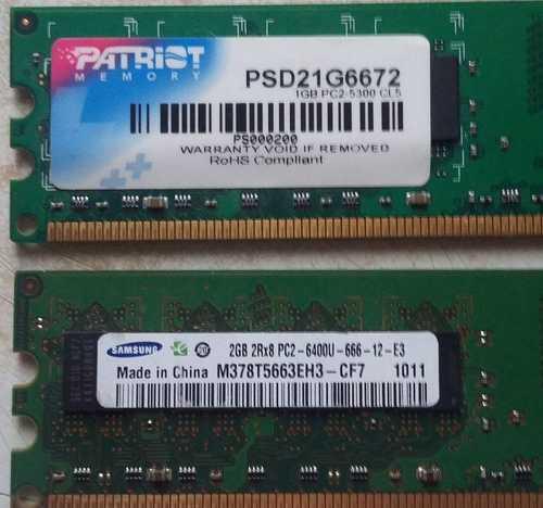 Оперативная память ddr3,ddr2