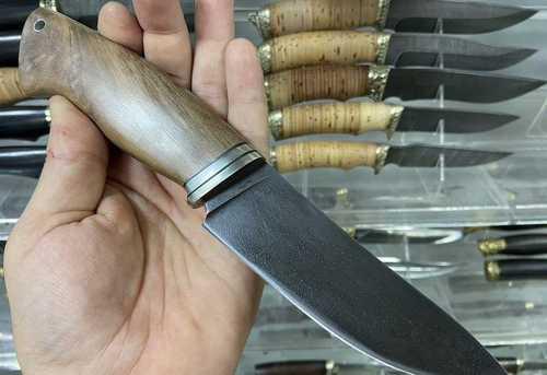 Нож Кайман из стали Алмазка хв-5 рукоять кап ореха