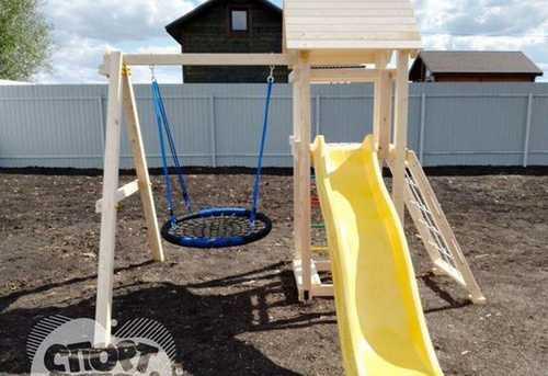Детская площадка деревянная для дачи