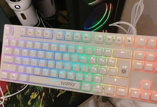 Механическая клавиатура белая с подсветкой