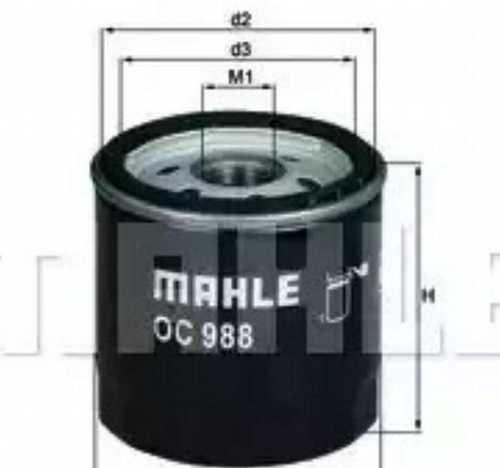 Mahle OC 988 Фильтр масляный