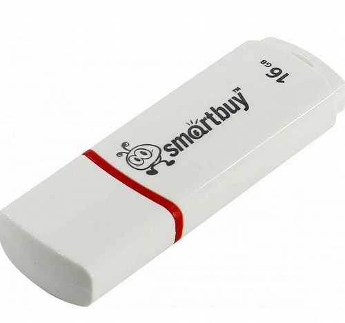 Флеш-накопитель Smartbuy Crown USB 2.0 16GB, белый